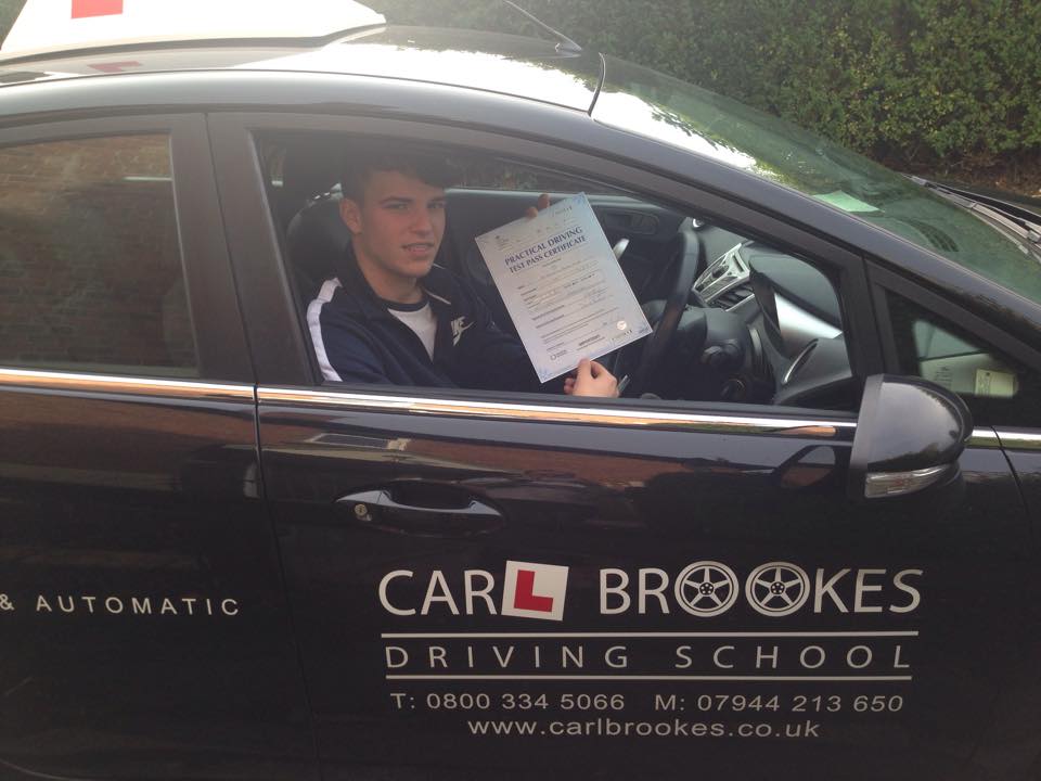 Nick Vale stourport passes his test - Carl brookes